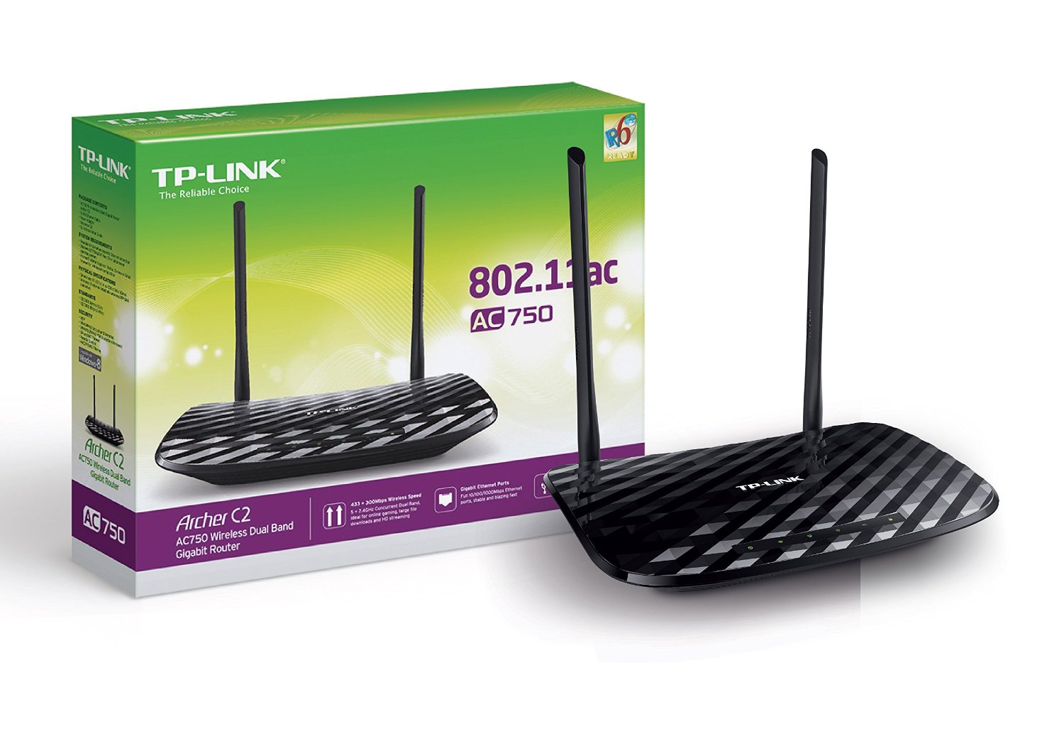 TP-Link ARCHER C2 AC750 Wireless Dual Band Gigabit Router