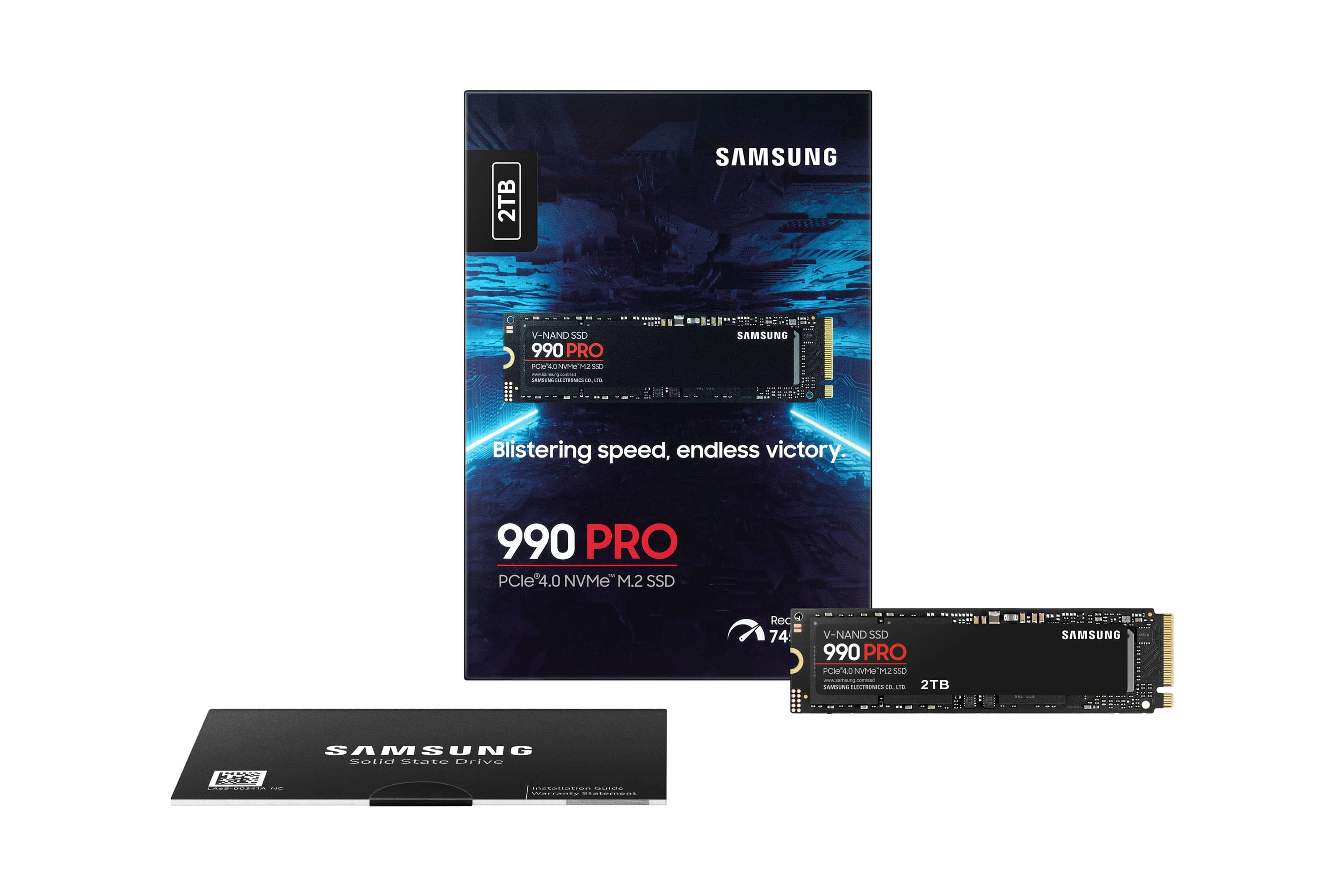 Samsung 990 Pro 2TB M2 NVMe SSD PCIe Gen 4 Up to 7450MB/s Read 6900MB/s ...