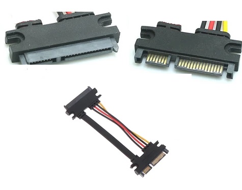 Generic Sata Extension Cable 22 Pin Power + data Male To Female Sata ...