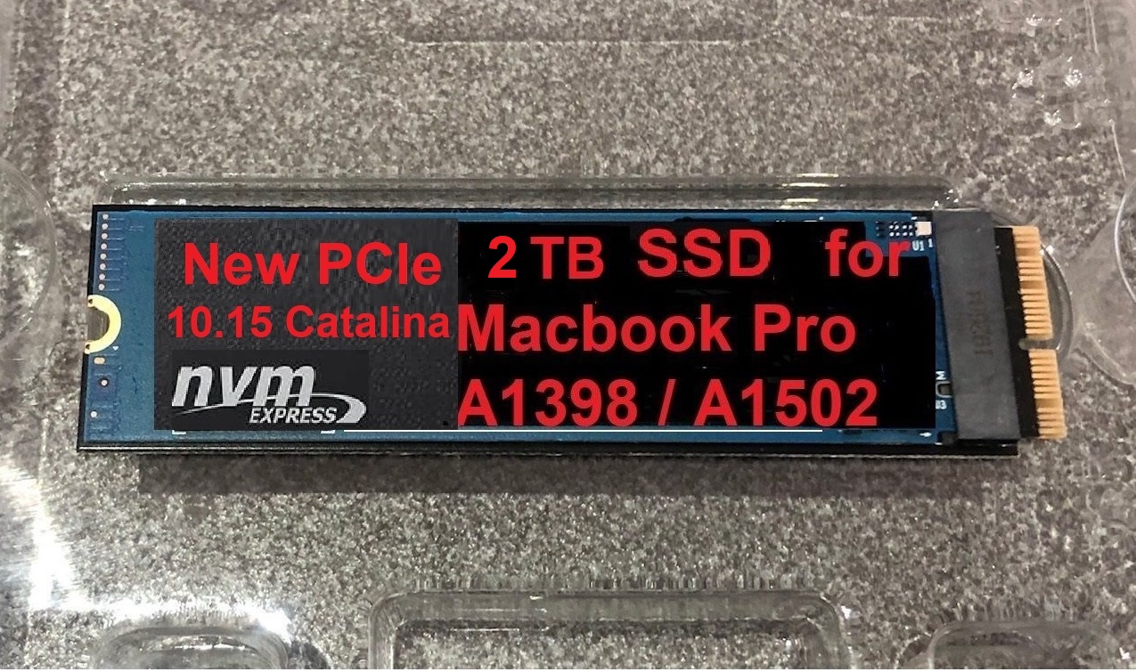 Generic 2TB SSD for Apple Macbook Pro A1398 A1502 MacOS 10.15 Catalina ...